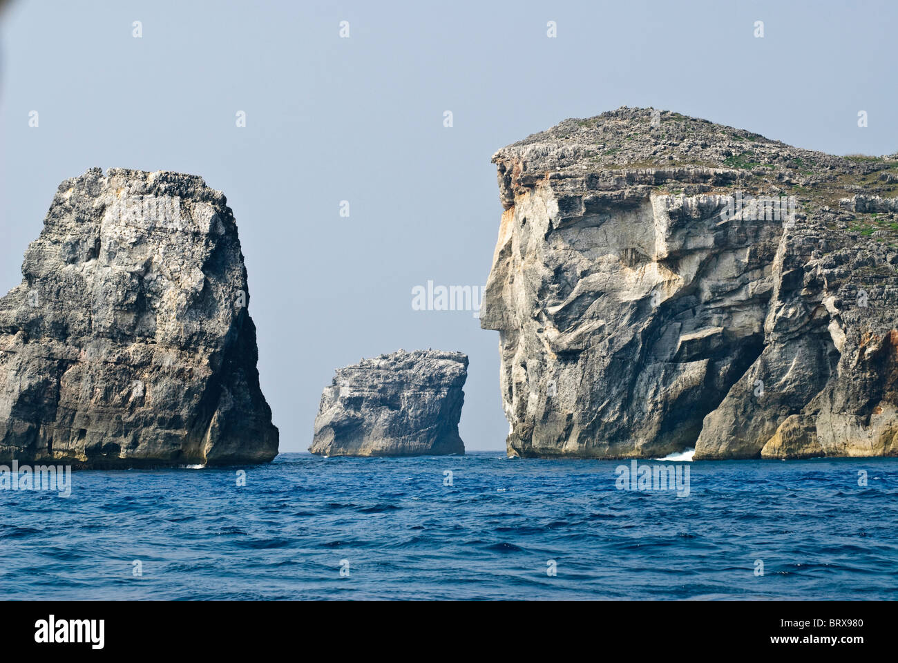 Rock Formations in Sea Stock Photo - Alamy