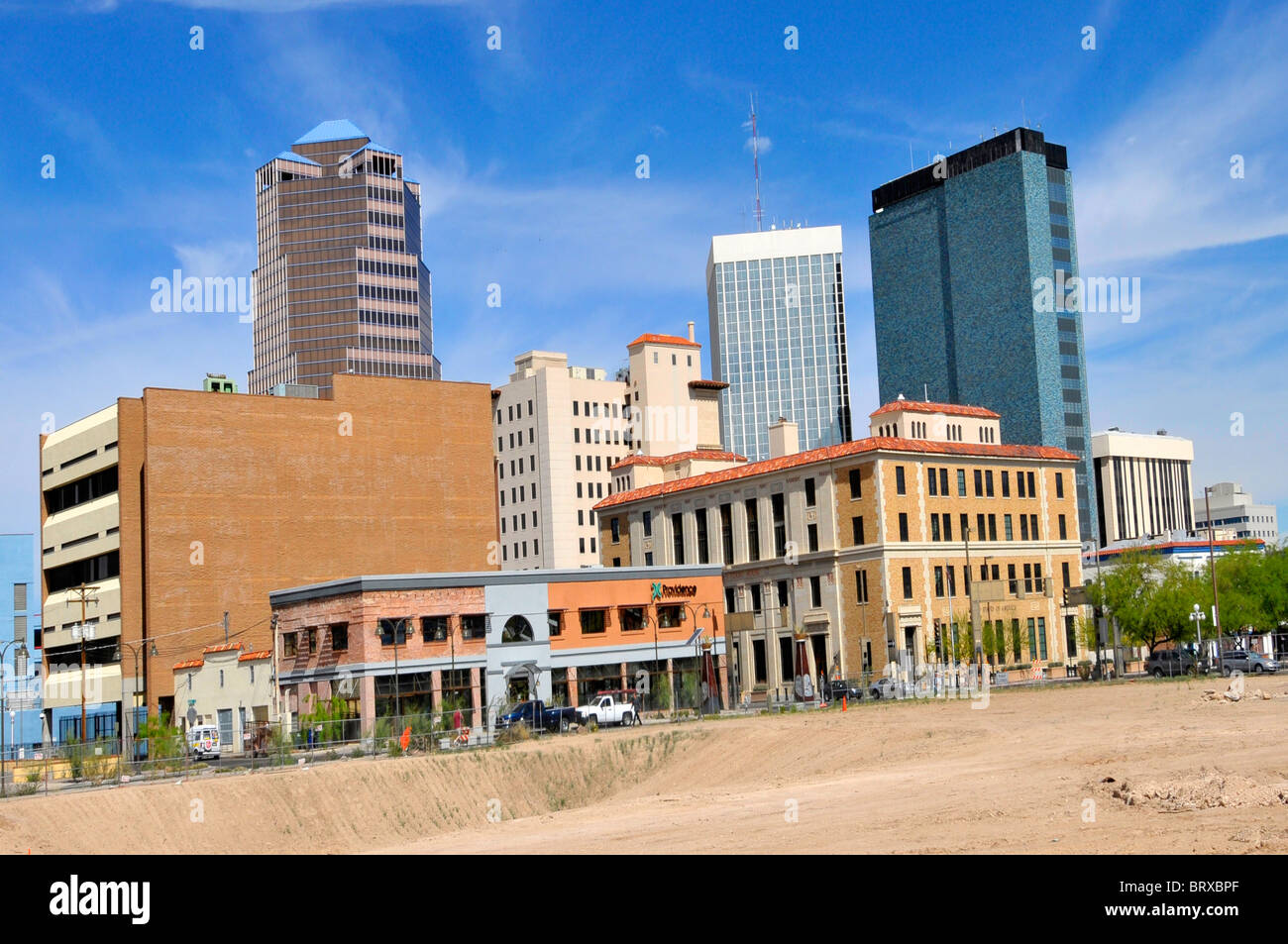 Cityscape Downtown Tucson Arizona Stock Photo - Alamy