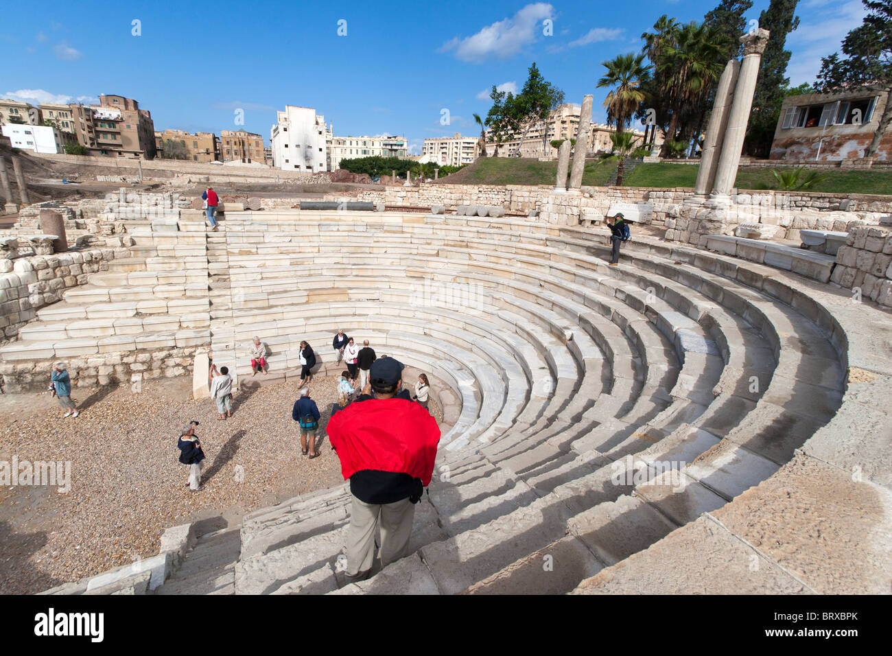 Roman Amphitheatre in Alexandria, Egypt Stock Photo - Alamy