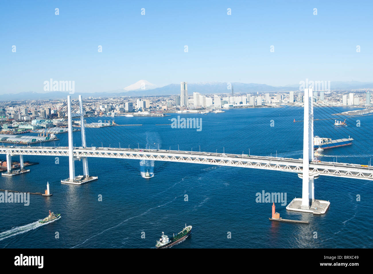 Yokohama Bay Bridge Stock Photo - Alamy