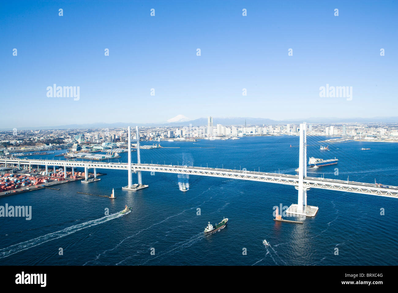 Yokohama Bay Bridge Stock Photo - Alamy