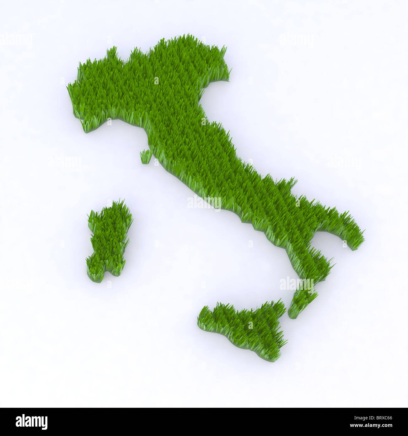 Italy map made Cut Out Stock Images & Pictures - Alamy