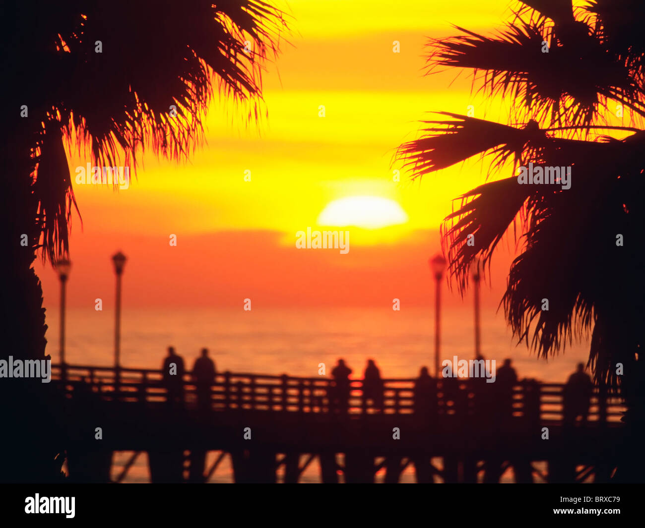 A beautiful sunset along the California coast Stock Photo - Alamy