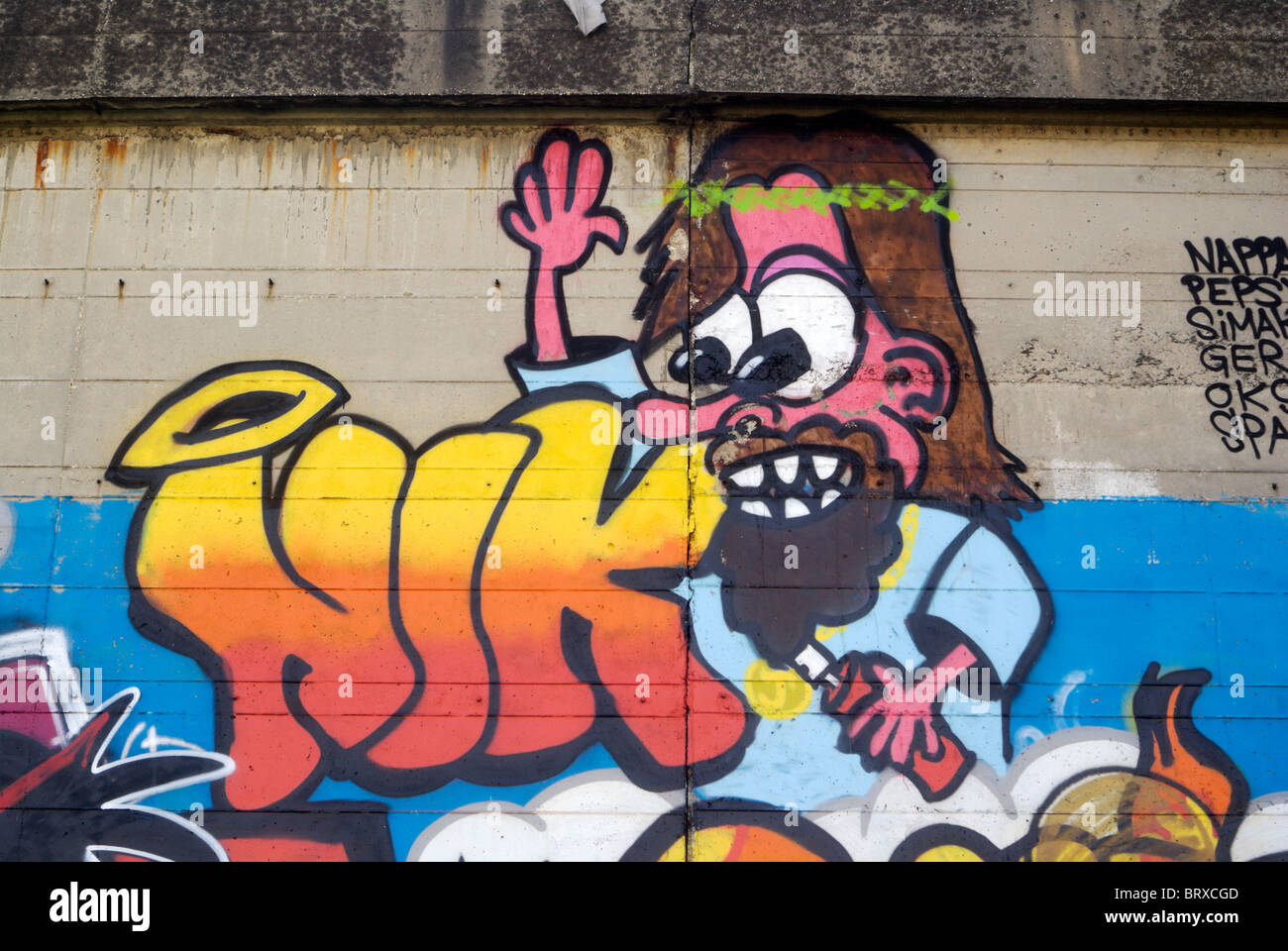 graffiti Rome detail Stock Photo - Alamy