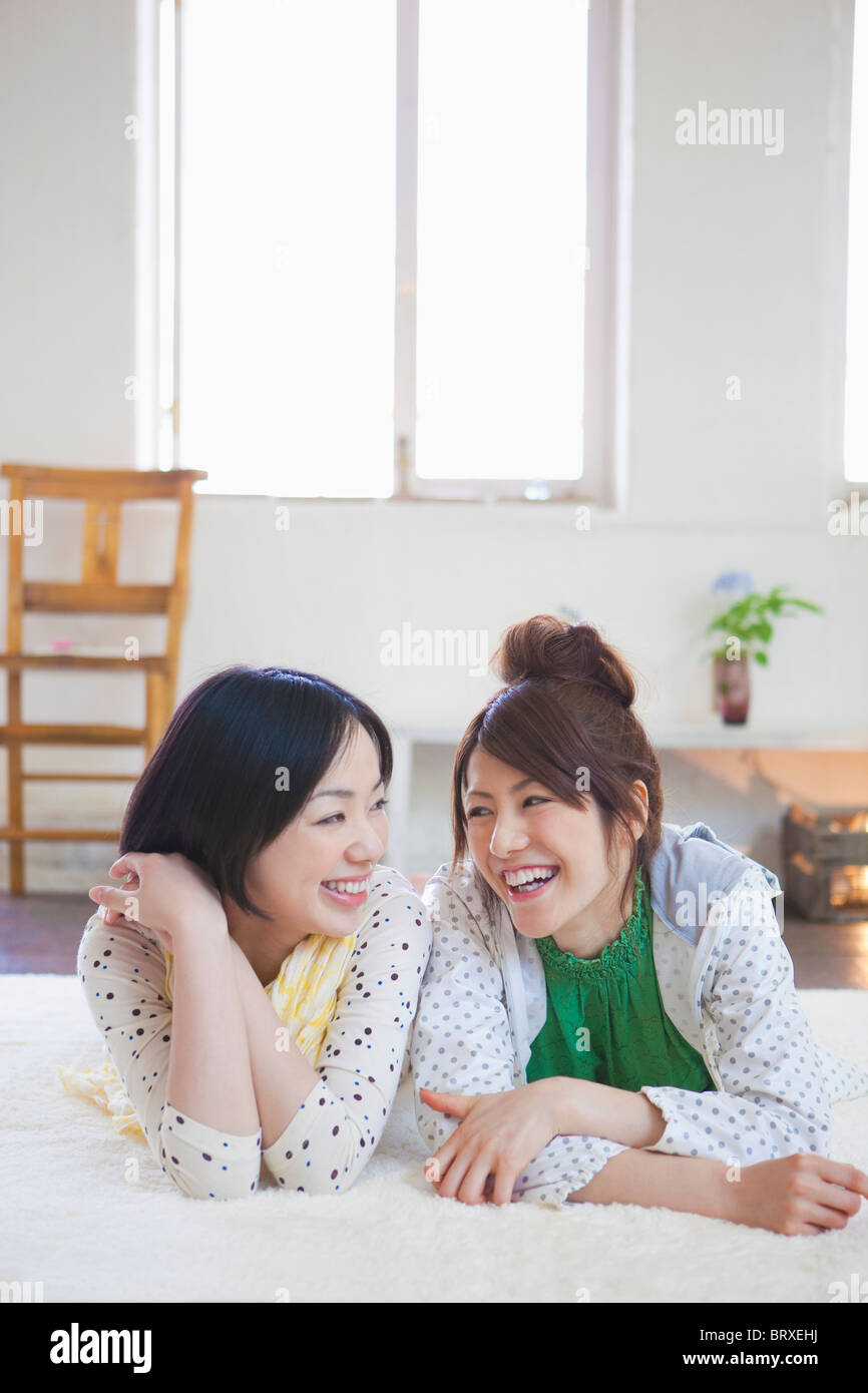 Two Female Friends Talking Stock Photo - Alamy