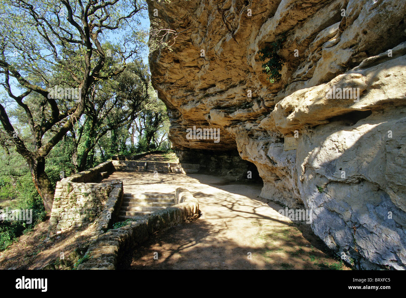THE GROTTO OF ROCHECOURBIERE, GRIGNAN (26), DROME, FRANCE Stock Photo ...