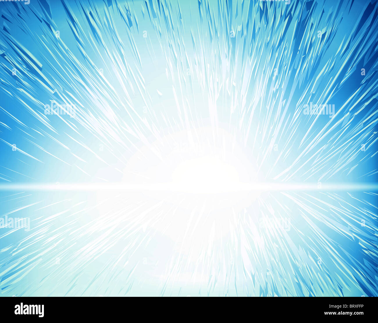 Abstract background of an exploding blue design Stock Photo - Alamy