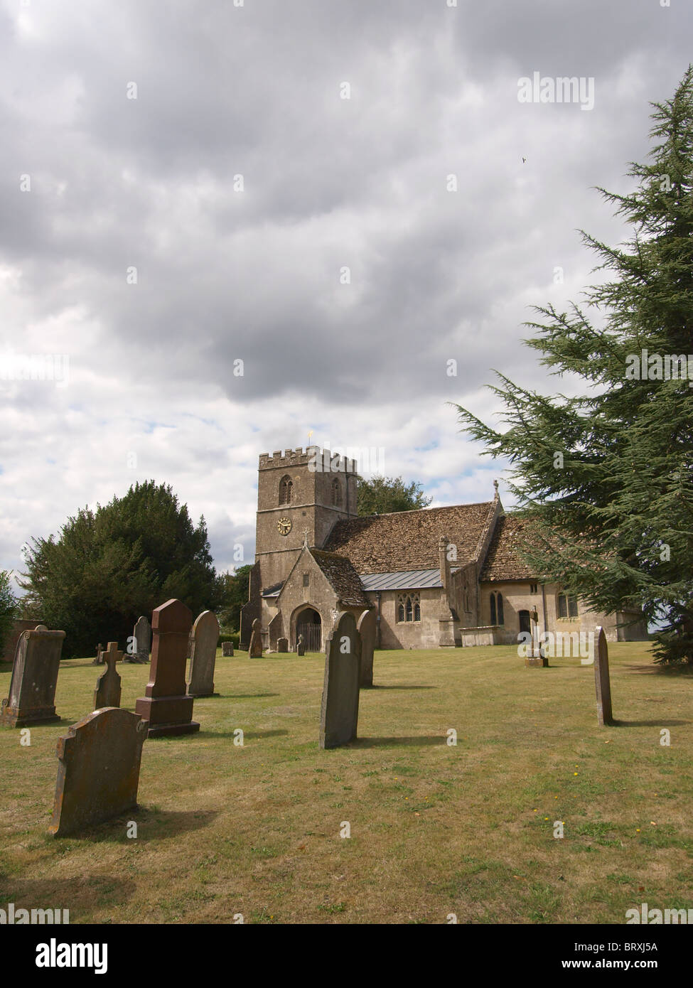 Chirton, Wiltshire, the church of St John the Baptist Stock Photo - Alamy