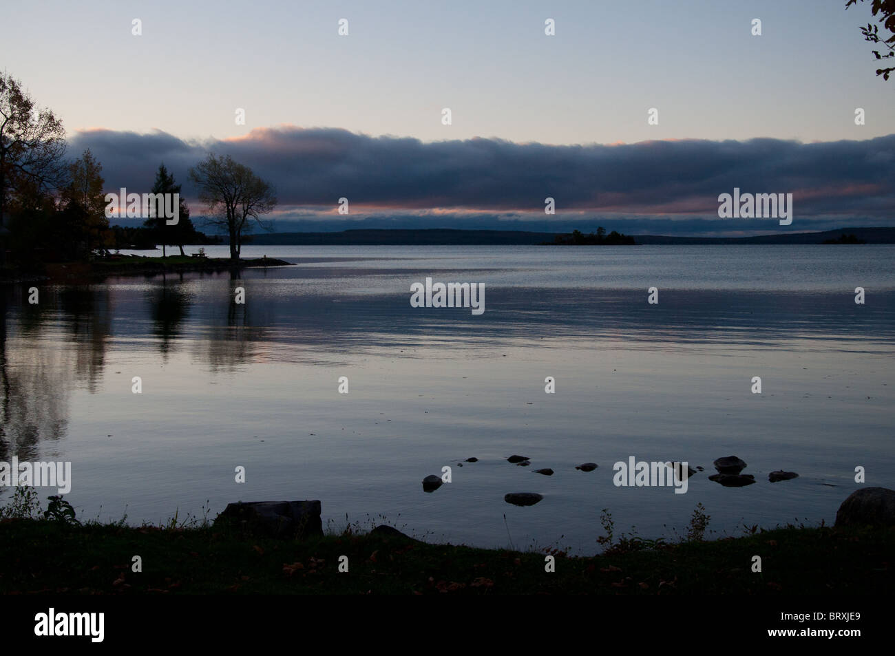 Dawn at lake Manitou on Manitoulin Island Stock Photo - Alamy