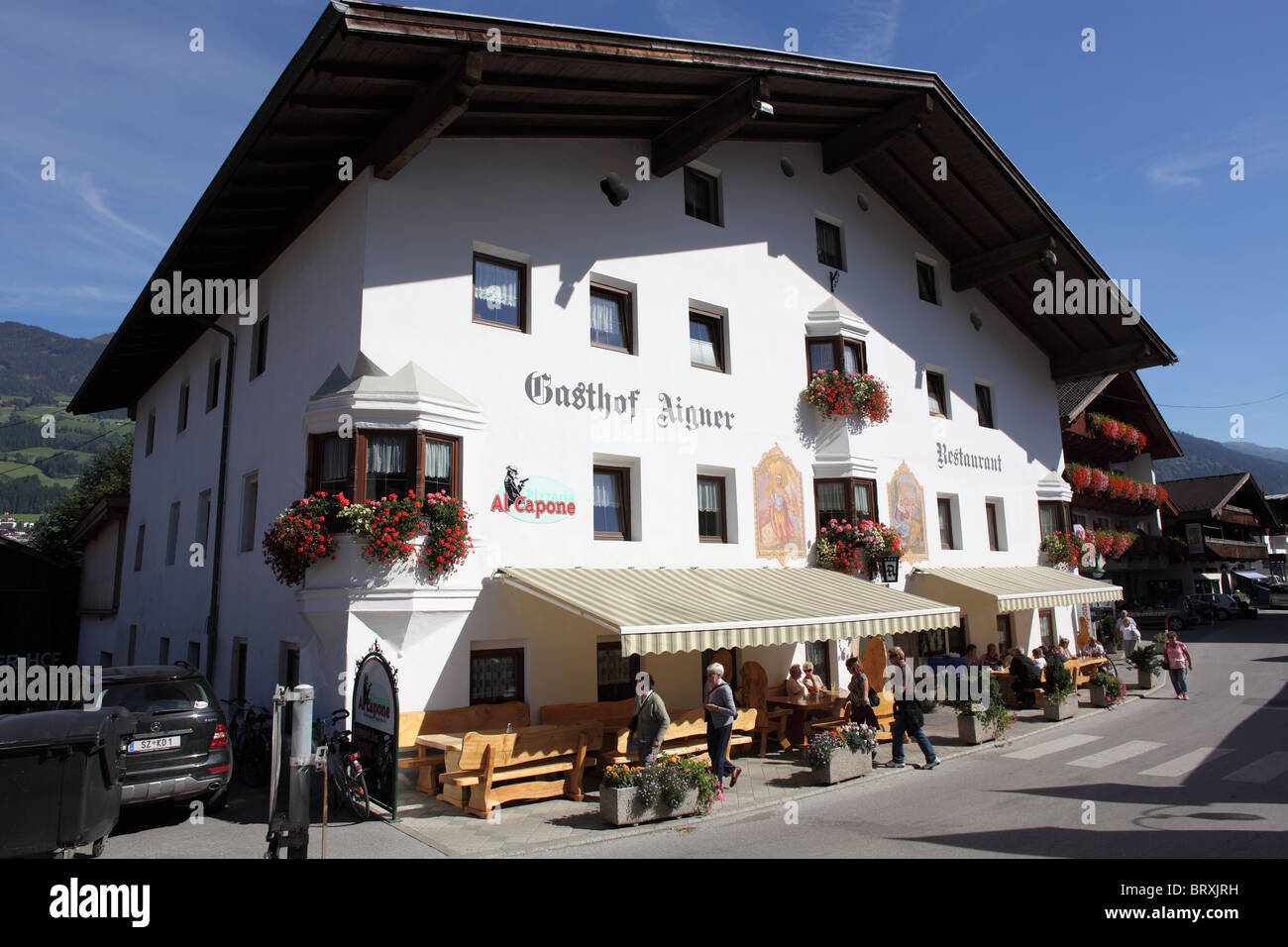 Hotel, Fugen, Austrian Tyrol Stock Photo - Alamy