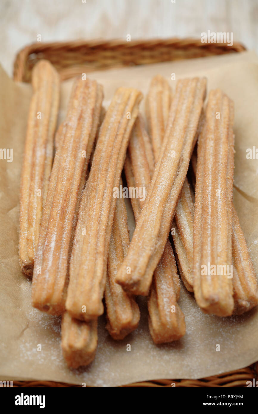 Churros in basket hi-res stock photography and images - Alamy