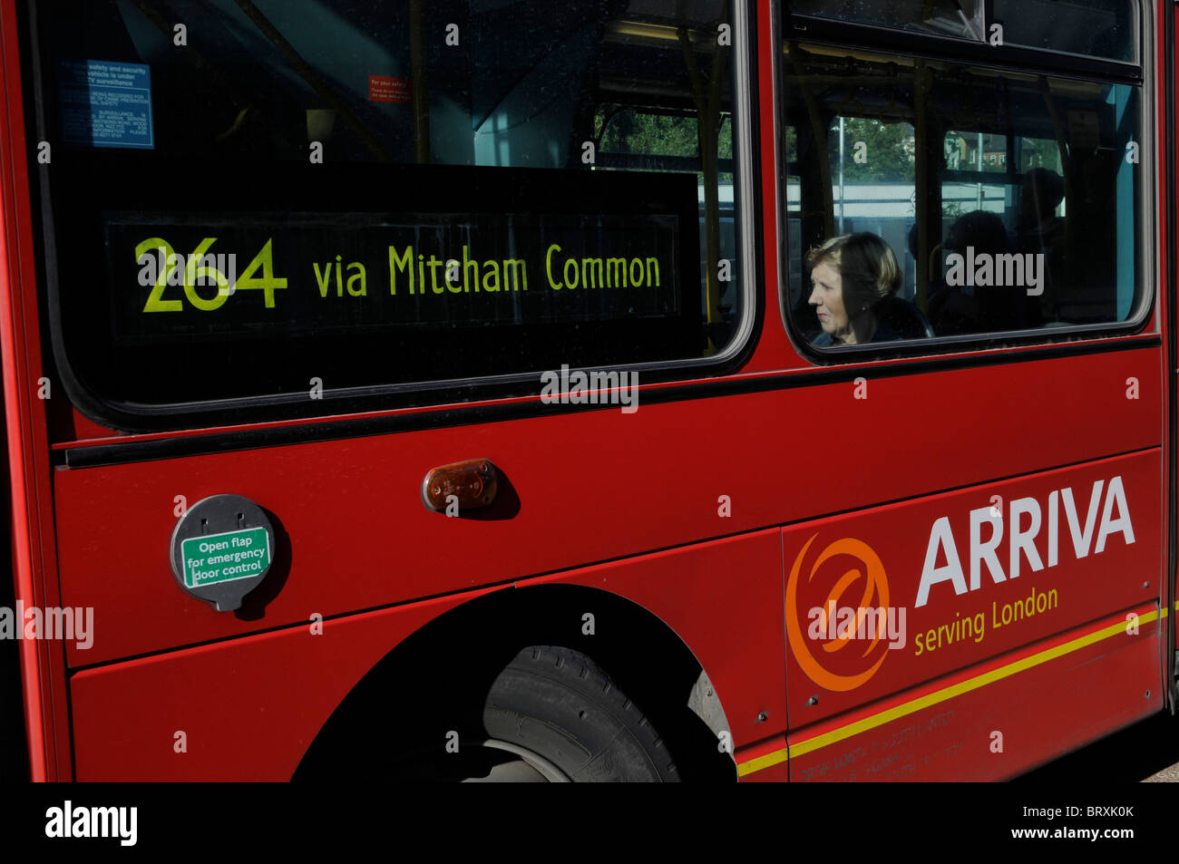Woman on london bus hi-res stock photography and images - Alamy