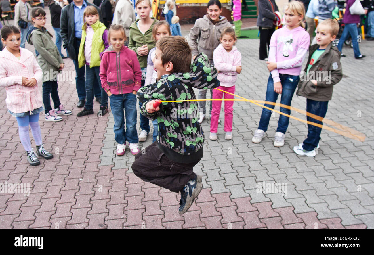 Jumping rope children hi-res stock photography and images - Alamy