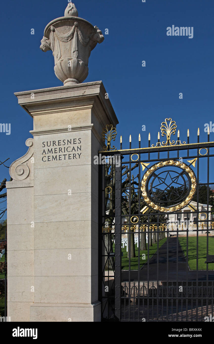 Suresnes american cemetery hi-res stock photography and images - Alamy