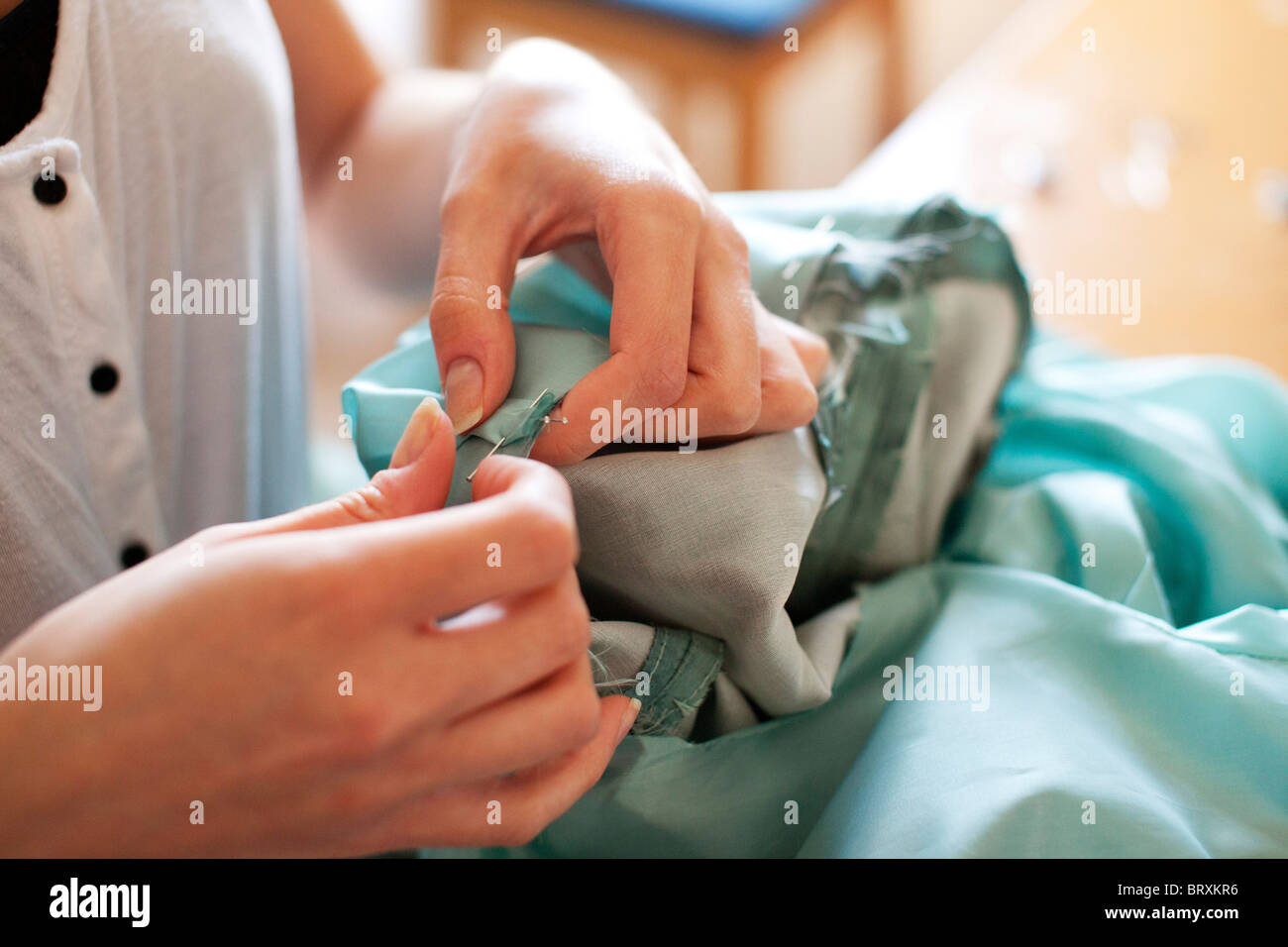 Seamstress dressmaking dressmaker precision hi-res stock photography ...