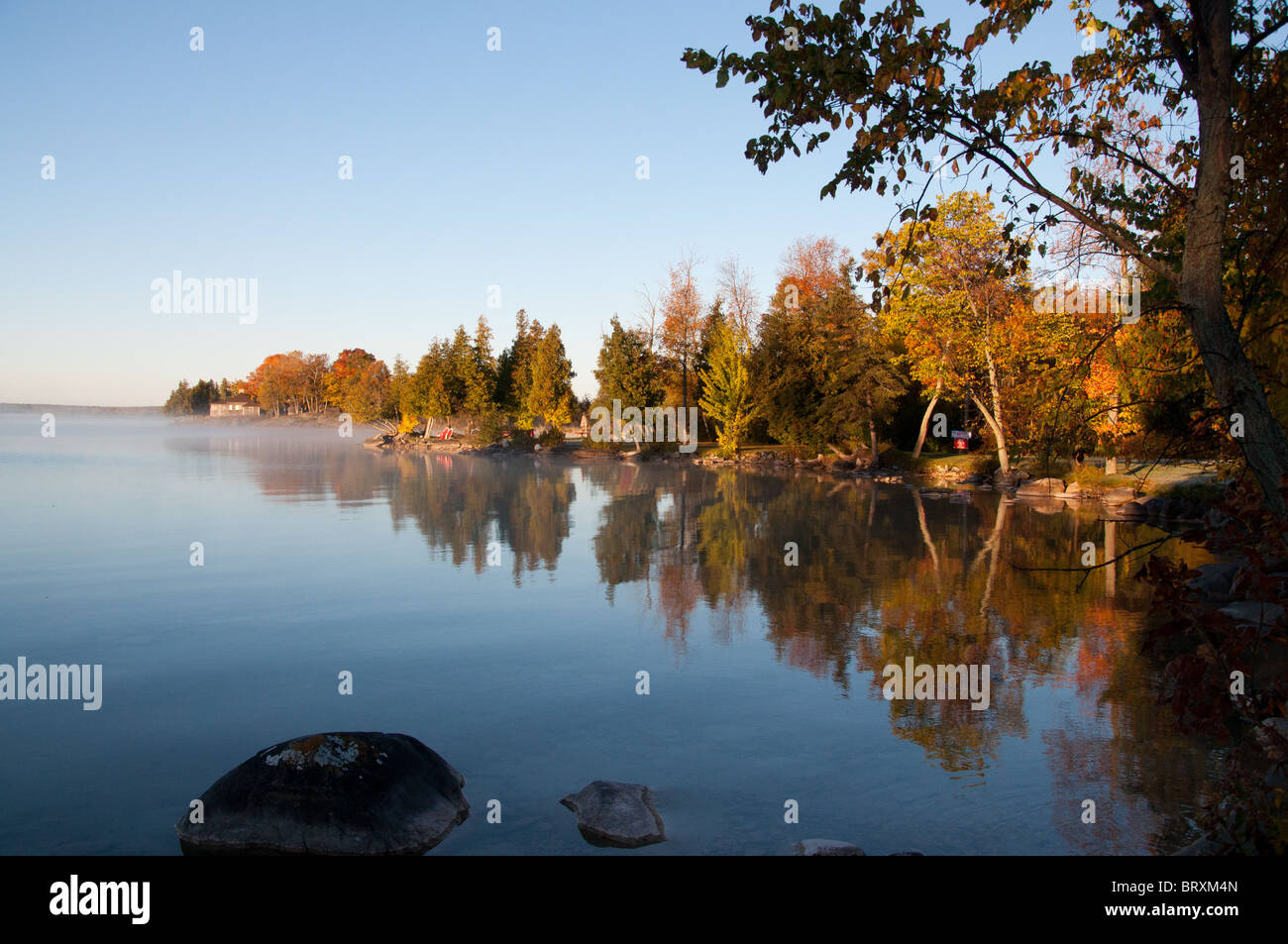 Sunrise at Lake Manitou on Manitoulin Island Stock Photo - Alamy