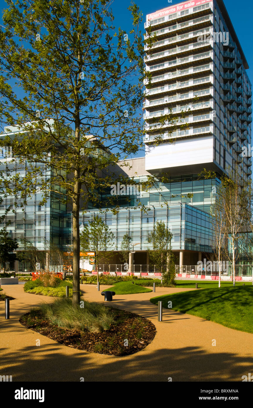 BBC Dock House and the Number One apartment block, building from 'The ...