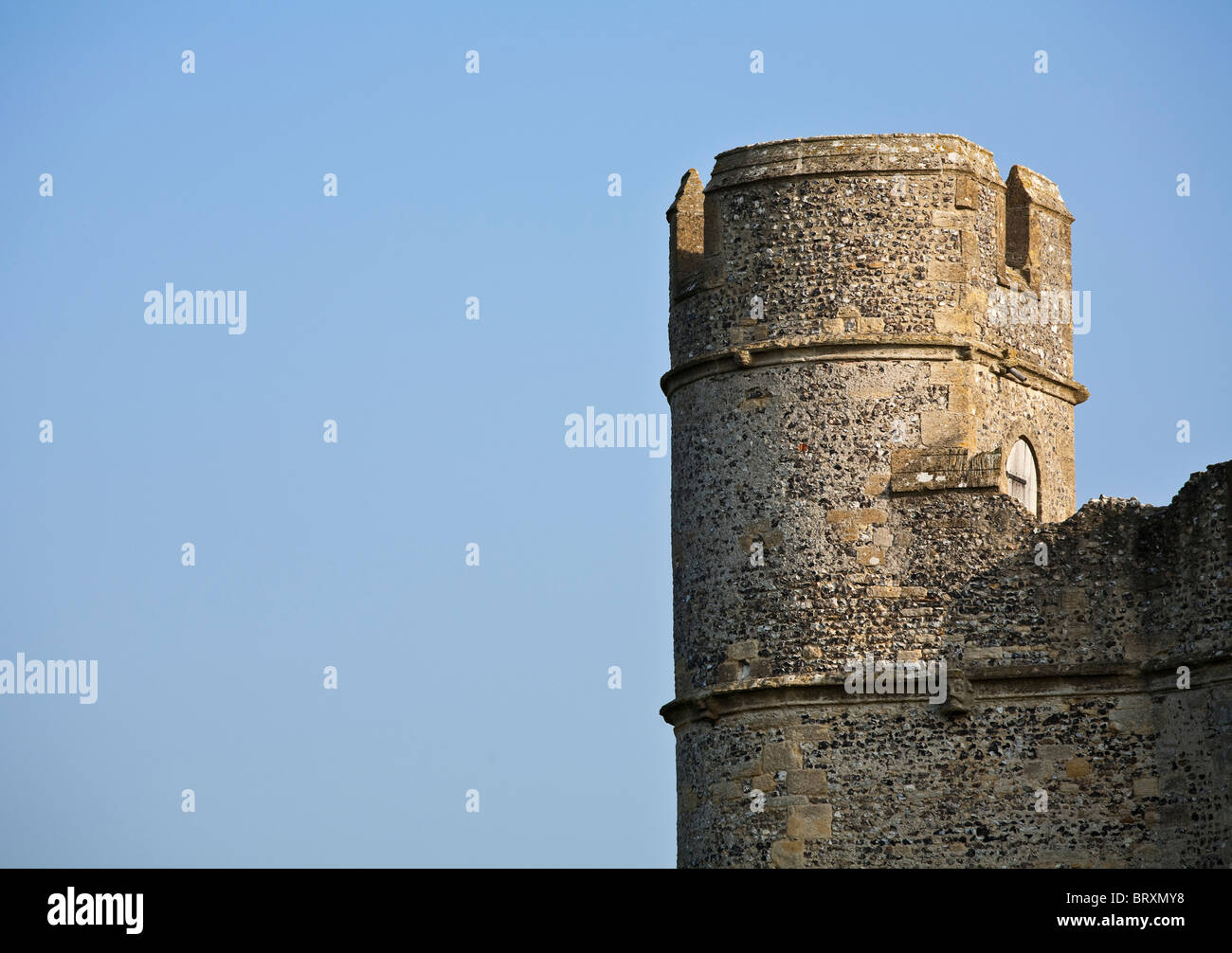 Tower turret on top of the ruined gatehouse at Donnington Caslte near ...