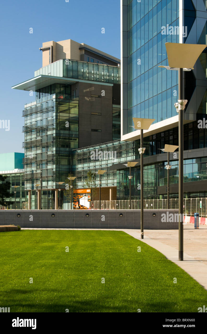 BBC Dock House building from 'The Green' area of the piazza at ...
