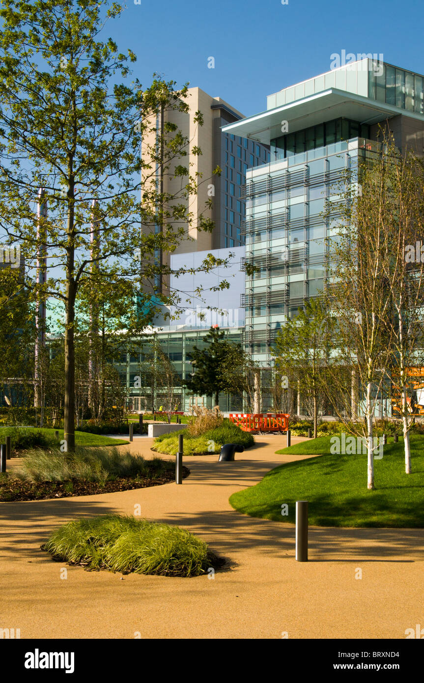 BBC Dock House building from 'The Green' area of the piazza at ...
