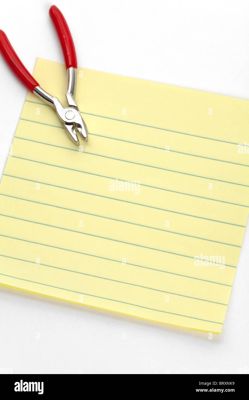 Work Tool and Note Paper, Concept of Home Repairing Notes, to do list ...