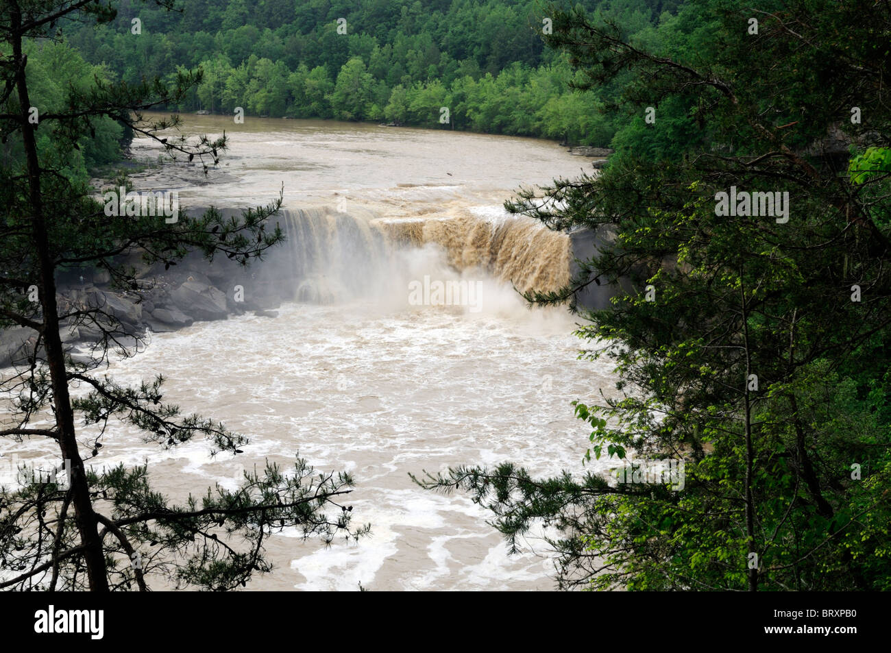 Cumberland Falls waterfall State Park Kentucky erosion river flood ...
