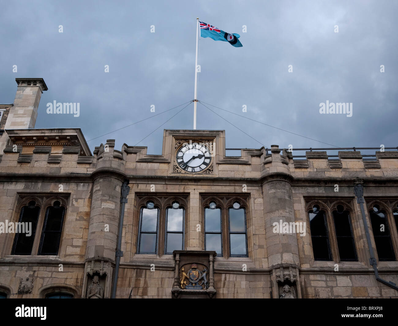 RAF flag flying above Guildhall, The Stonebow, Lincoln, UK September ...