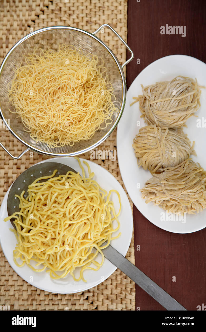 Variety of Asian noodles Stock Photo - Alamy