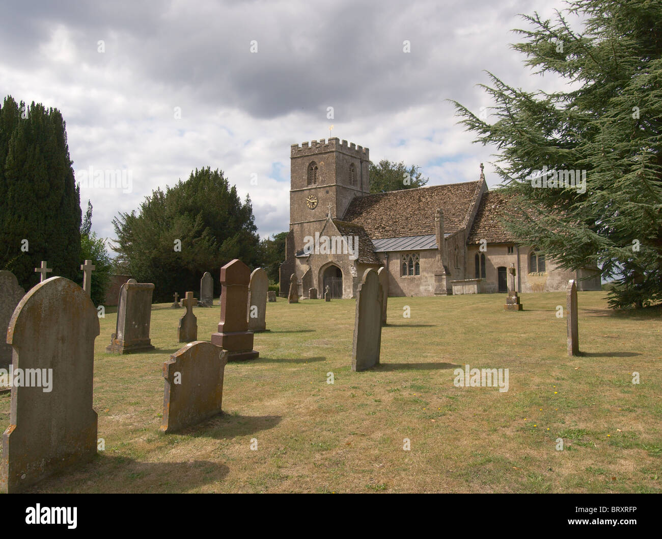 Chirton, Wiltshire, the church of St John the Baptist Stock Photo - Alamy