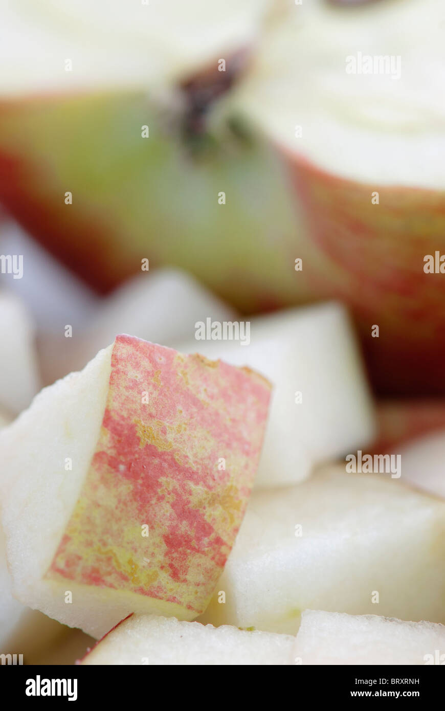 The cut apple Stock Photo - Alamy
