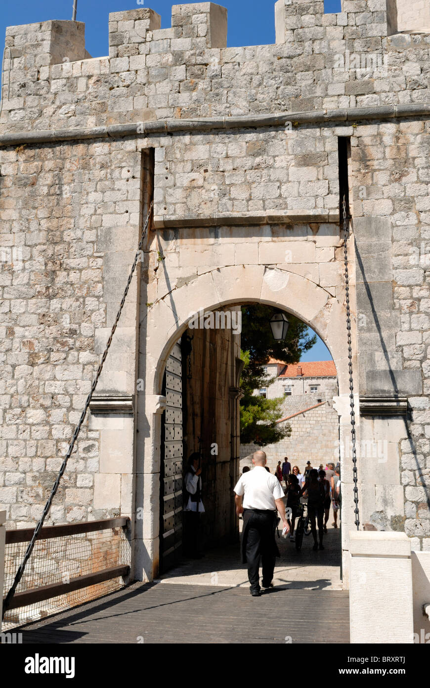 A fine view to the Ploce Gate, built in 1628. The Ploce Gate is the ...