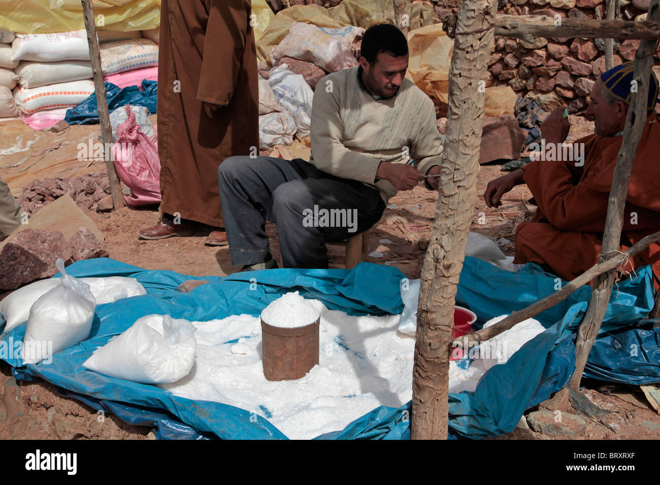 North africa salt seller hi-res stock photography and images - Alamy