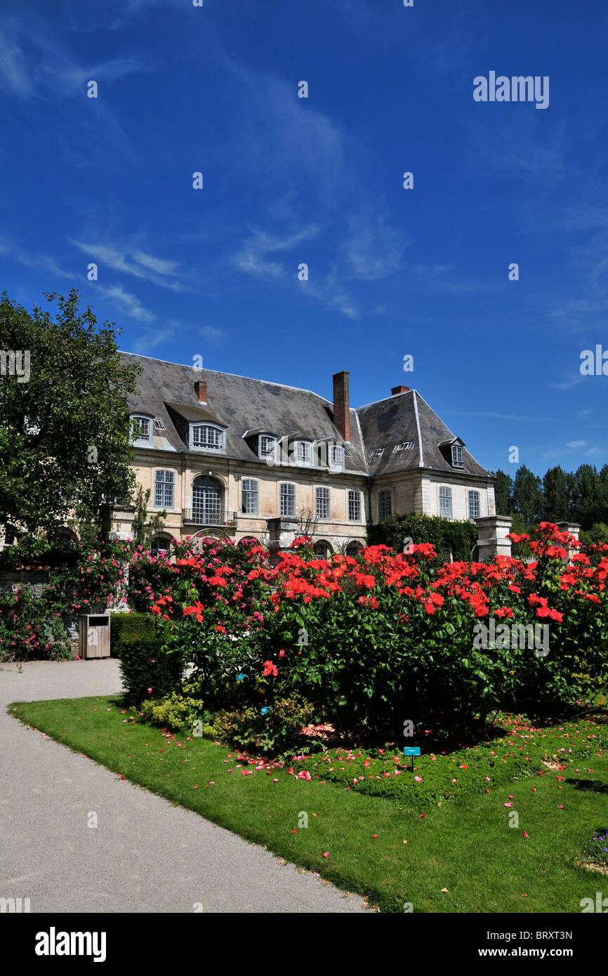 ROSE, GARDEN AT THE VALLOIRES ABBEY, SOMME (80), PICARDY, FRANCE Stock ...