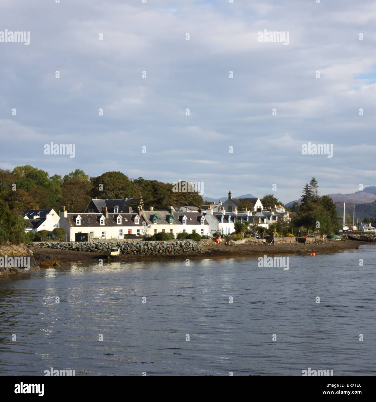 Plockton and Loch Carron Scotland October 2010 Stock Photo - Alamy