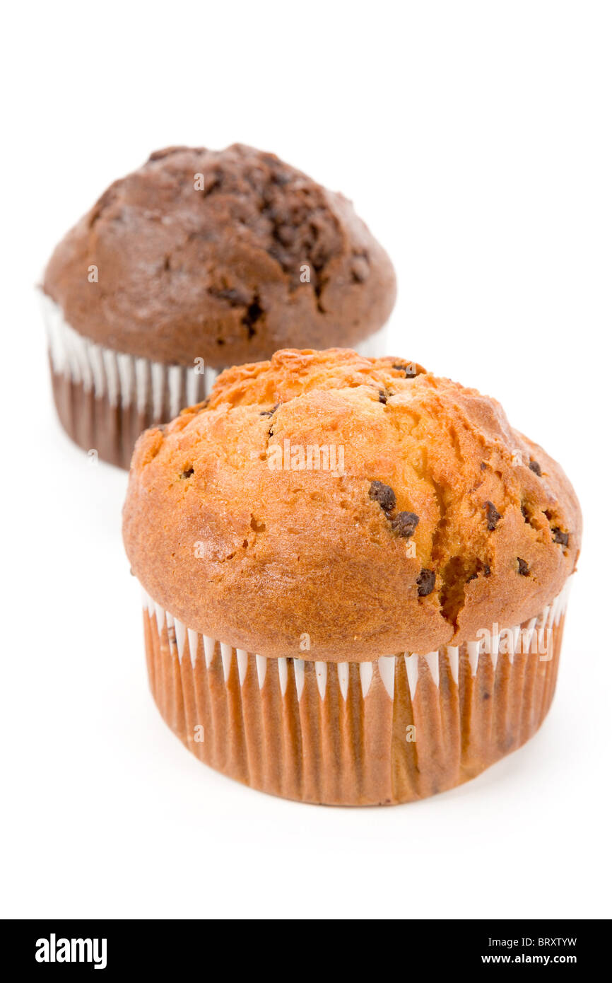 Muffin with white background, close up Stock Photo - Alamy