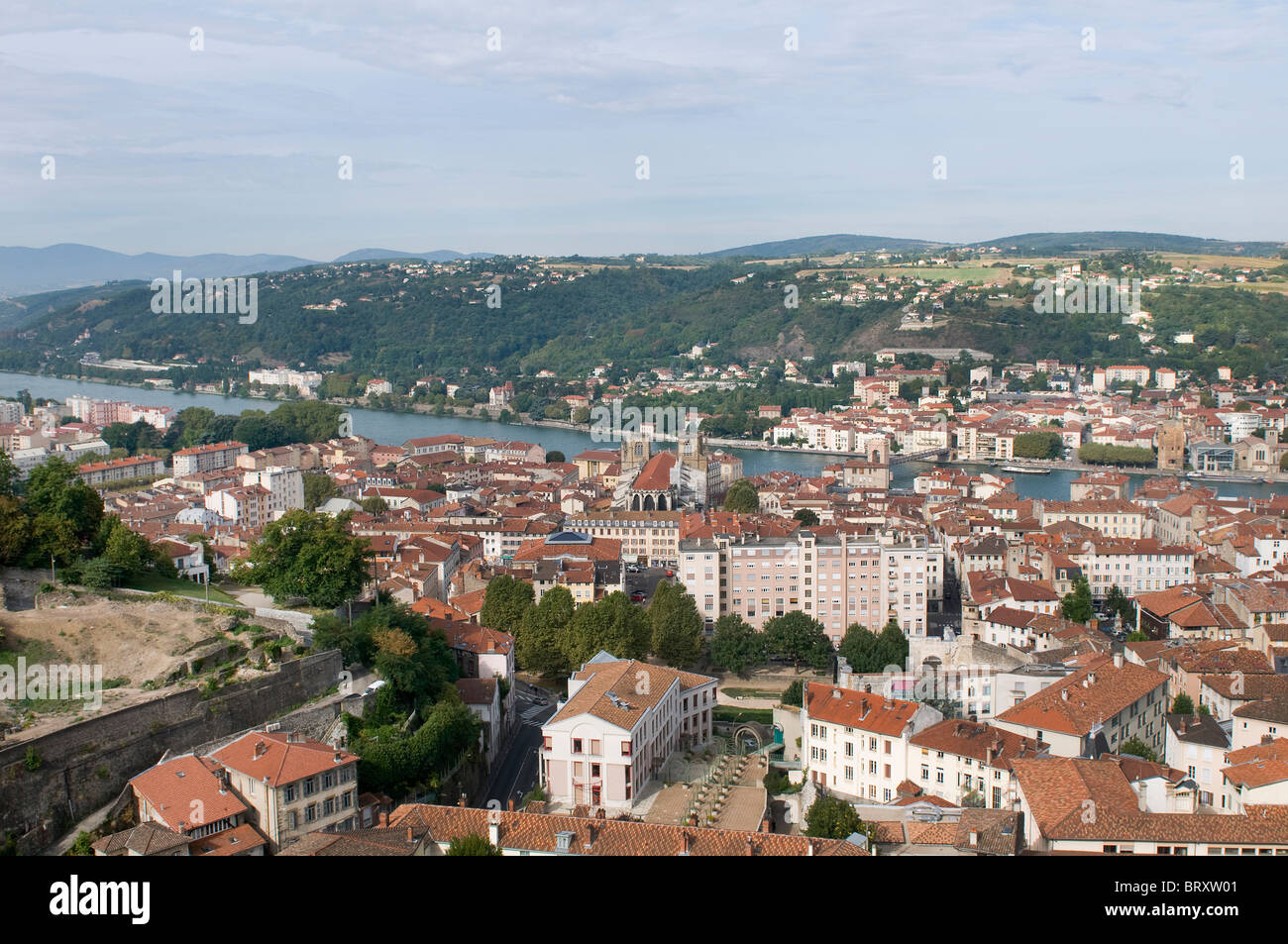 A panoramic of Vienne, France Stock Photo - Alamy