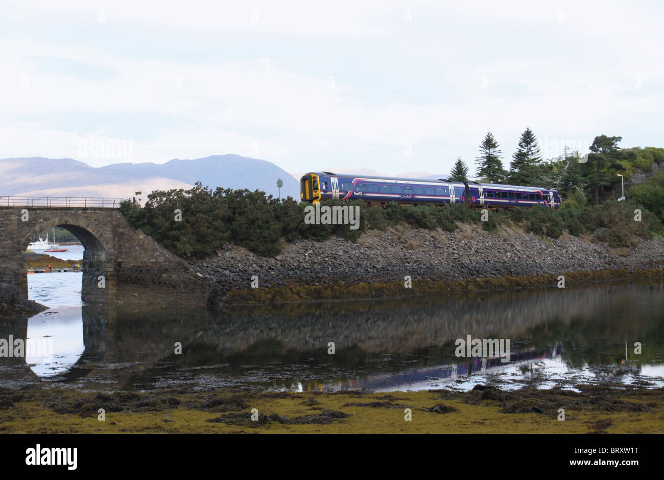 Train to Kyle of Lochalsh Scotland October 2010 Stock Photo - Alamy