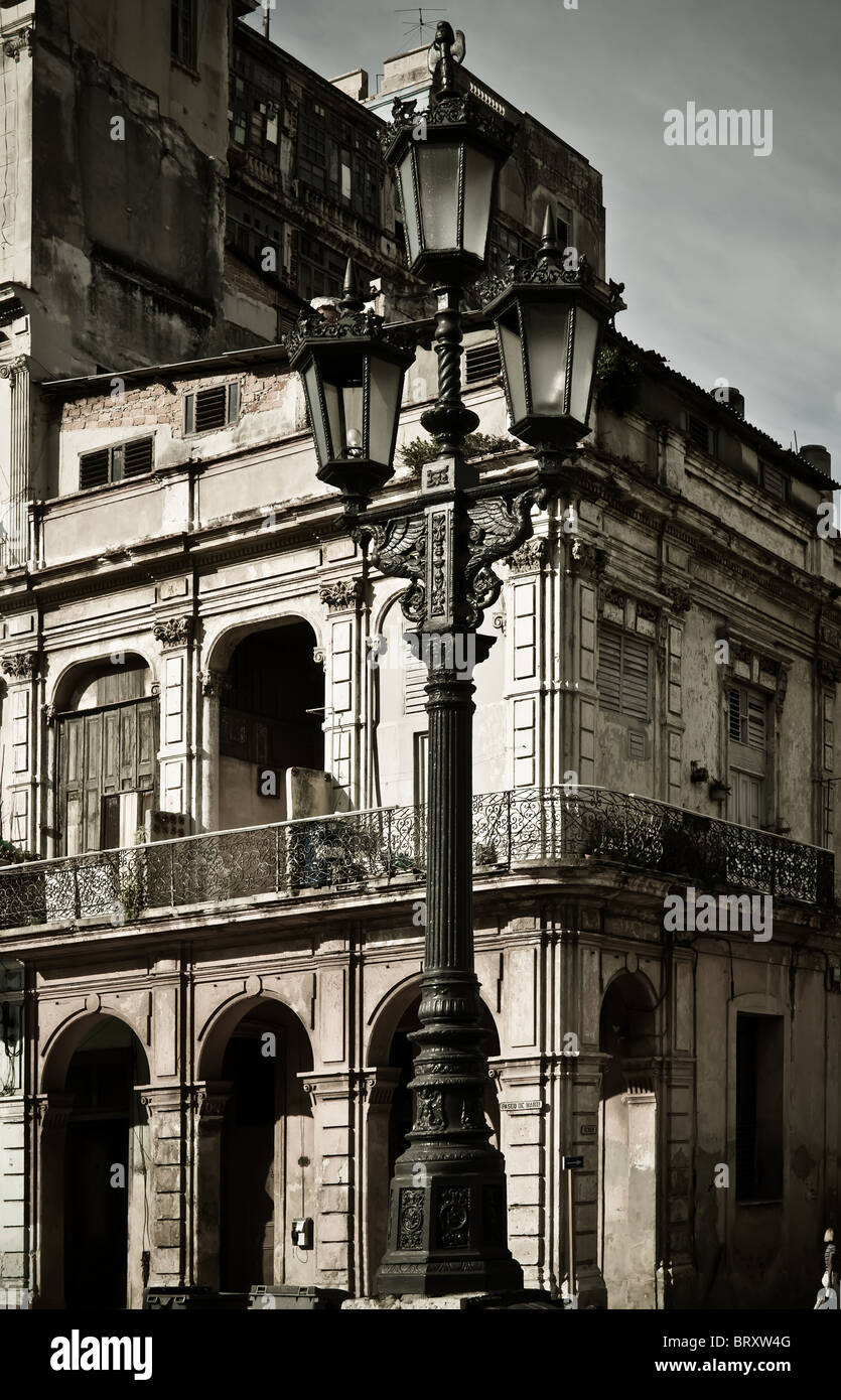 Outdoor lamp in front of a building High Resolution Stock Photography ...
