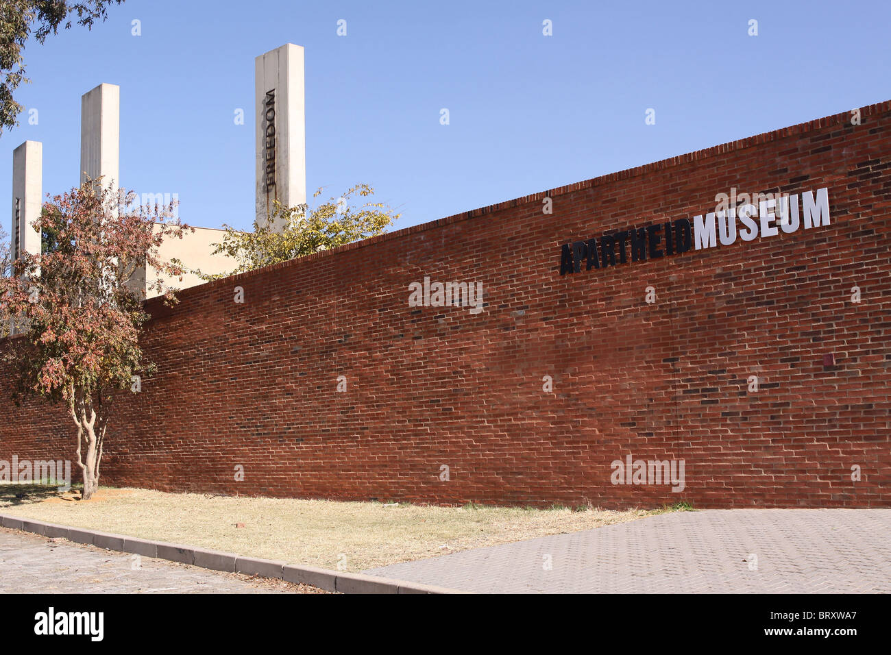 EXTERIOR OF THE APARTHEID MUSEUM, JO'BURG, JOHANNESBURG, GAUTENG ...