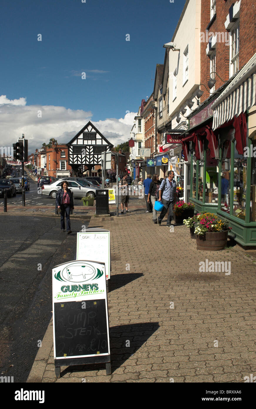 The High Street, Ledbury, Herefordshire Stock Photo - Alamy