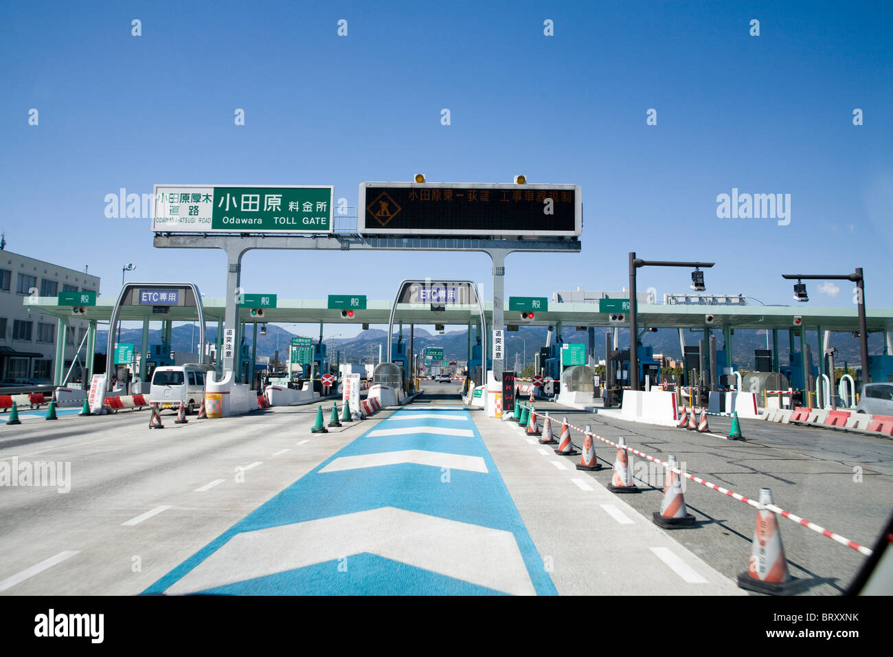 Odawara ETC tool gate Stock Photo - Alamy