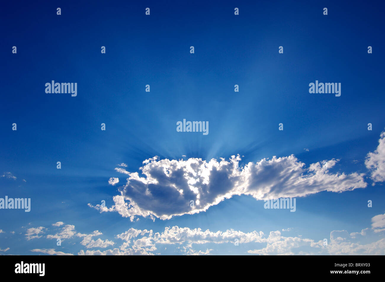 Sunbeam from cloud, Kanagawa Prefecture, Honshu, Japan Stock Photo - Alamy