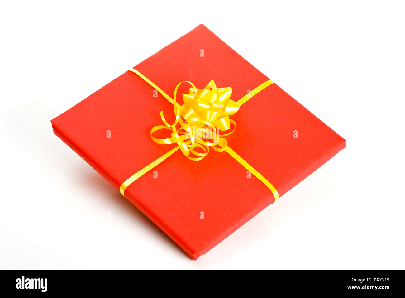 red gift box Stock Photo - Alamy