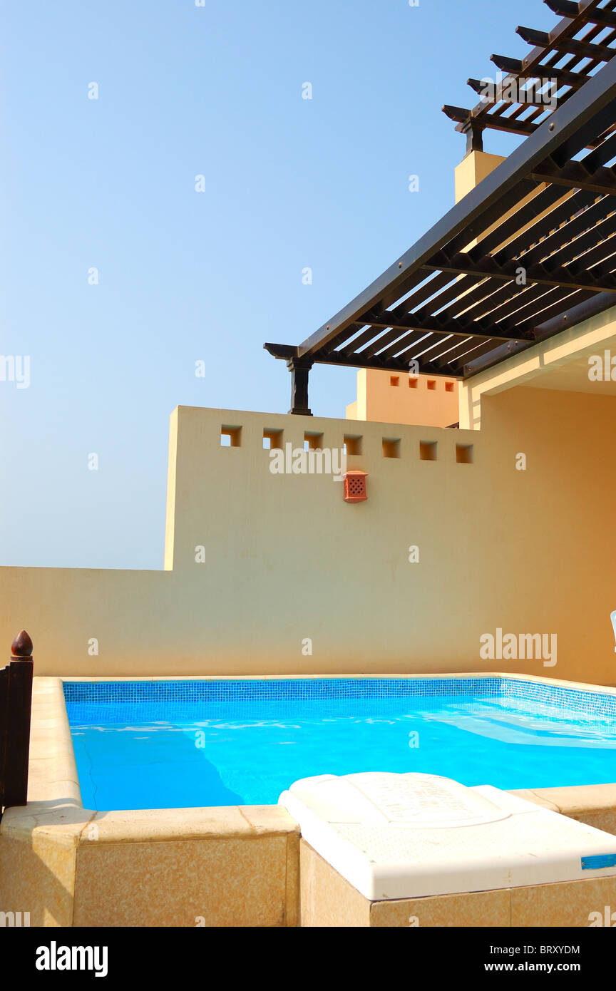 Swimming pool at luxury villa, Dubai, UAE Stock Photo - Alamy