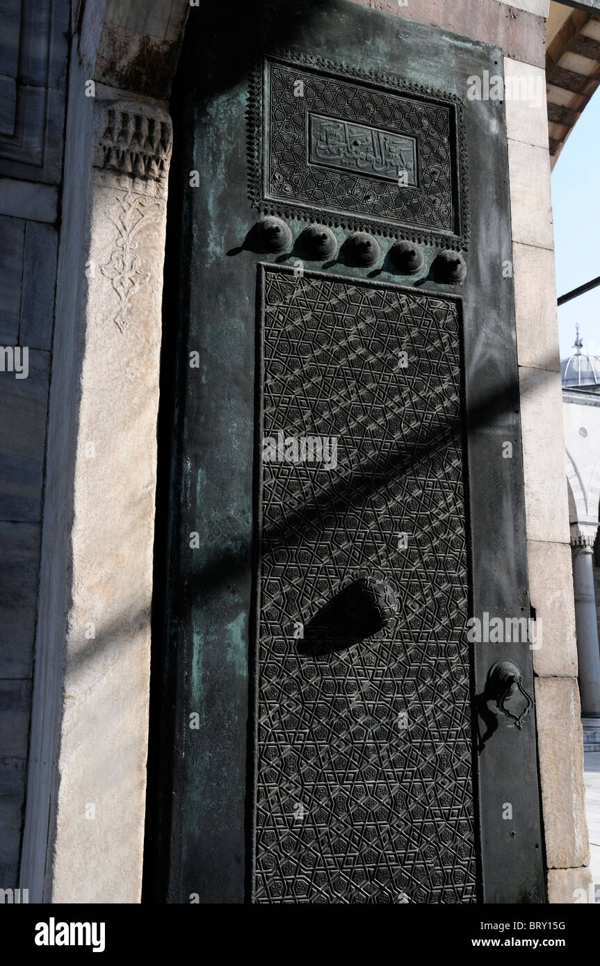 Blue Mosque exterior ornate door Sultan Ahmed Mosque Istanbul Turkey ...