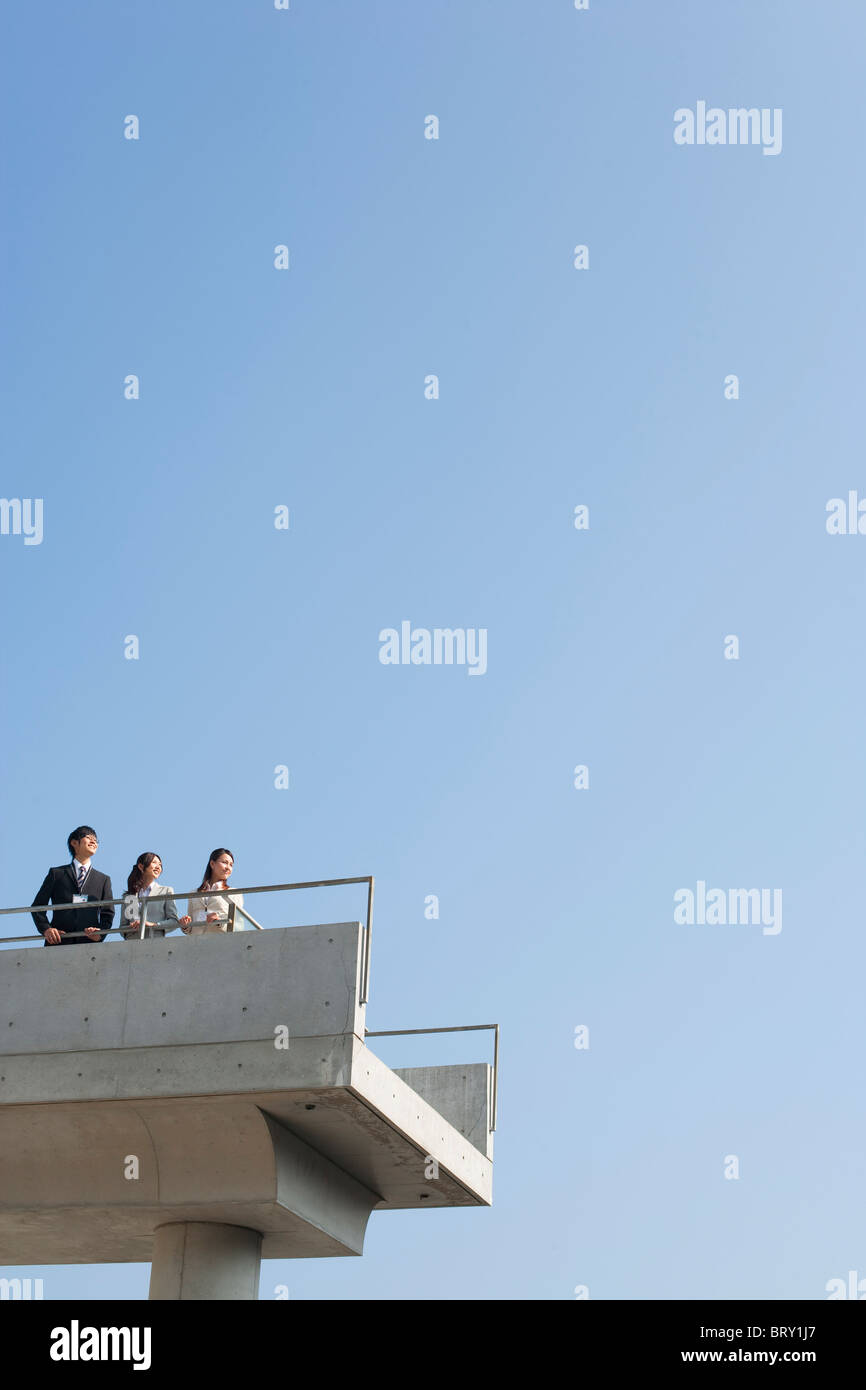 Business people looking into far distance Stock Photo - Alamy
