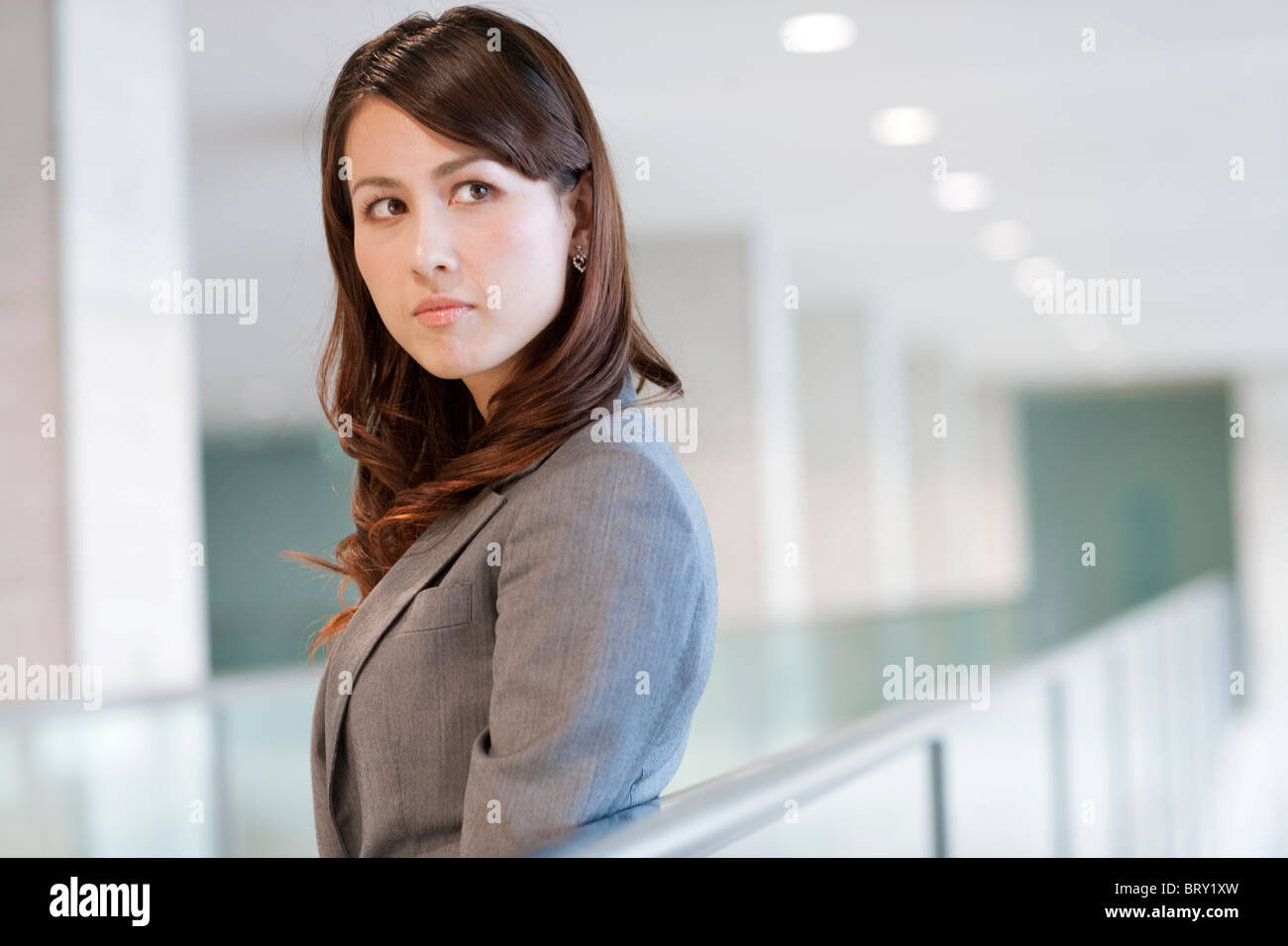A business woman looking into far distance Stock Photo - Alamy
