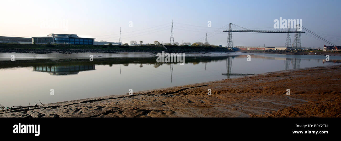 Newport Transporter Bridge, Newport, Wales, UK and the new ORB building ...