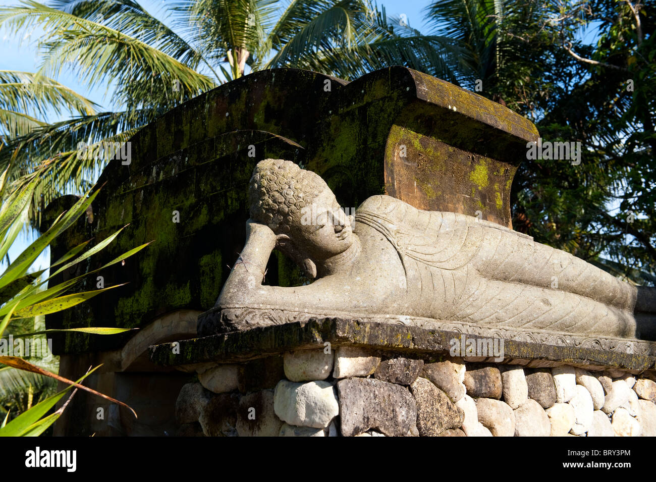 Reclining Buddah statue in Ubud, Bali, Indonesia Stock Photo - Alamy