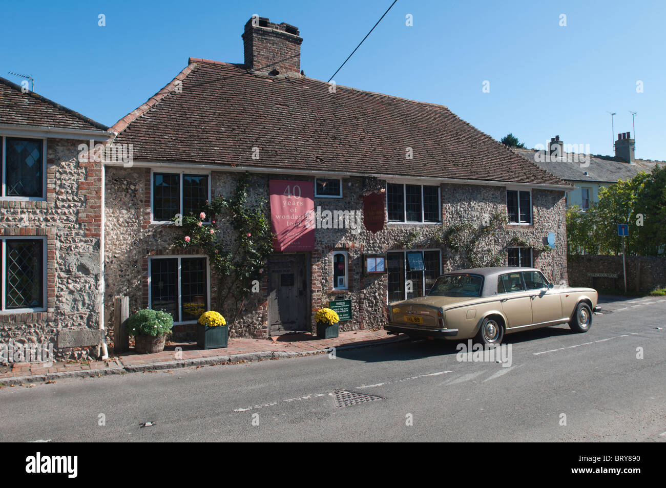 JEVINGTON, ENGLAND - 10TH OCTOBER 2010. The Hungry Monk Restaurant ...